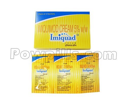 Buy Imiquimod Cream 5% W/w (Imiquad Cream) 12.5 Mg Sachet