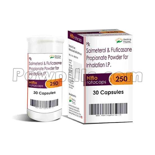 Hiflo Rotacaps 250 Mcg (Salmeterol/Fluticasone) - Powpills