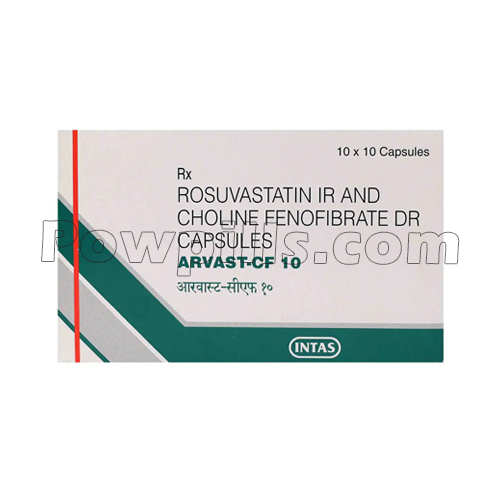 Arvast-CF 10 Capsule DR: View Uses, Side Effects Price...